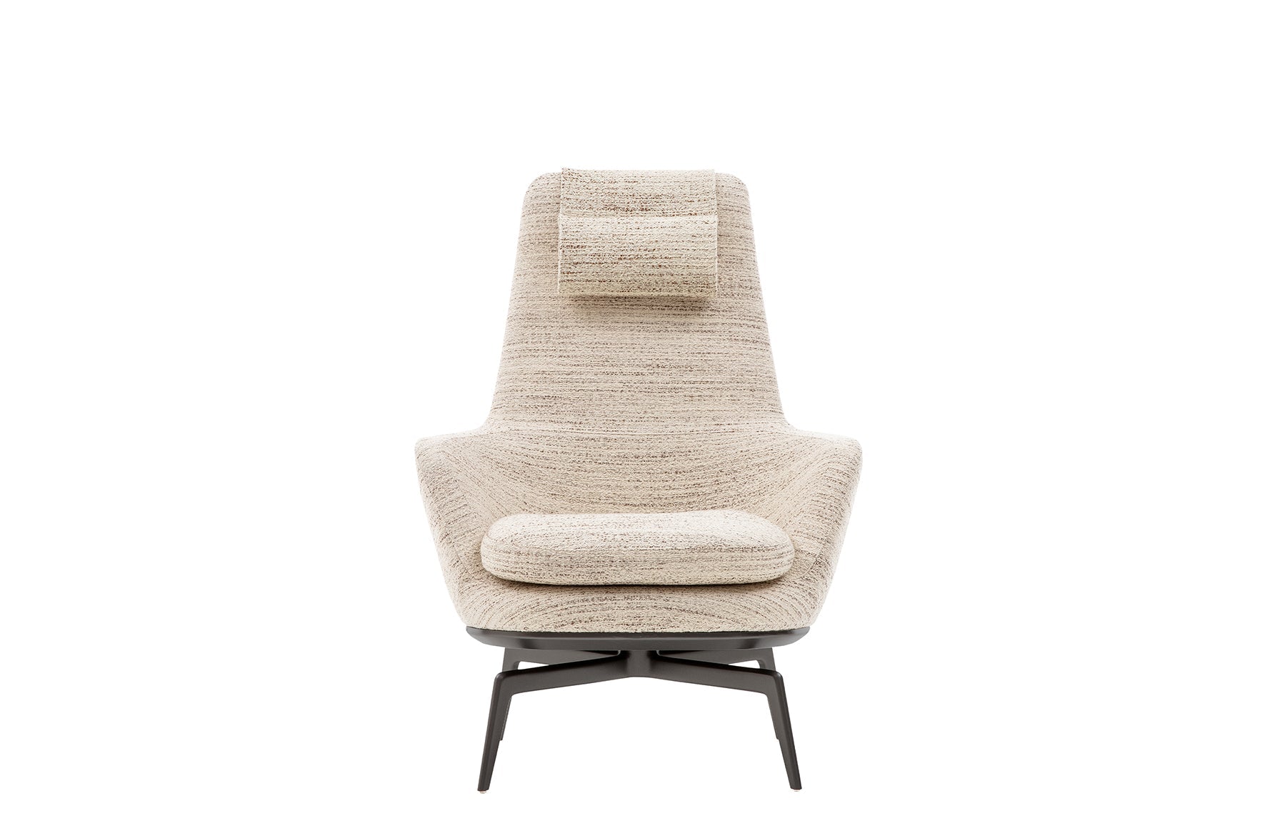 Caratos Swivel Armchair with High Back by Maxalto | Custom order ...
